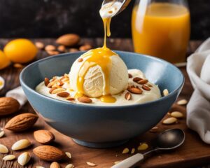 Almond Milk Ice Cream Recipe with Eggs