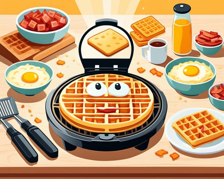 Hash Browns In Waffle Maker (Breakfast Hacks)