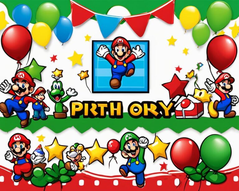 Super Mario Birthday Banner Free Printable – Tag Vault